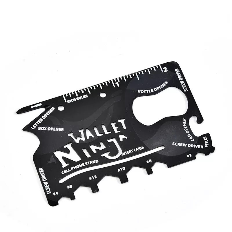 Wallet Ninja Multitool Card – 18 in 1 Credit Card Multi-Tool – Street Saver
